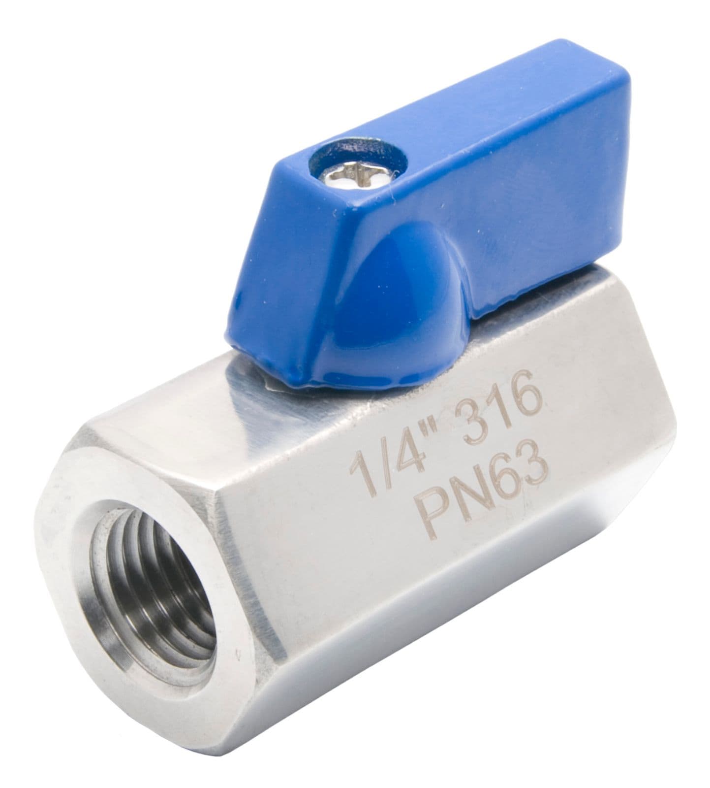 Stainless Steel (316) Mini Ball Valve - FxF NPT