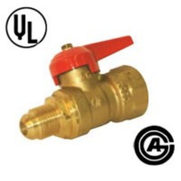Brass Gas Ball Valves - CGA FLARE x FIP