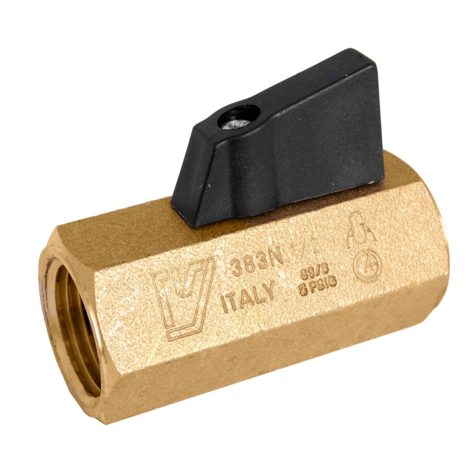 Brass Mini Ball Valve - Made in Italy