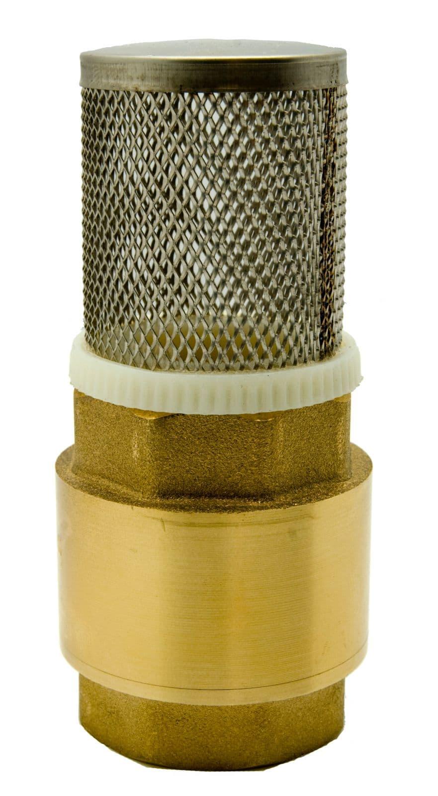 Brass Vertical Spring-Assisted Check Valve (Foot Valve) Brass Vertical Spring-Assisted Check Valve (Foot Valve)