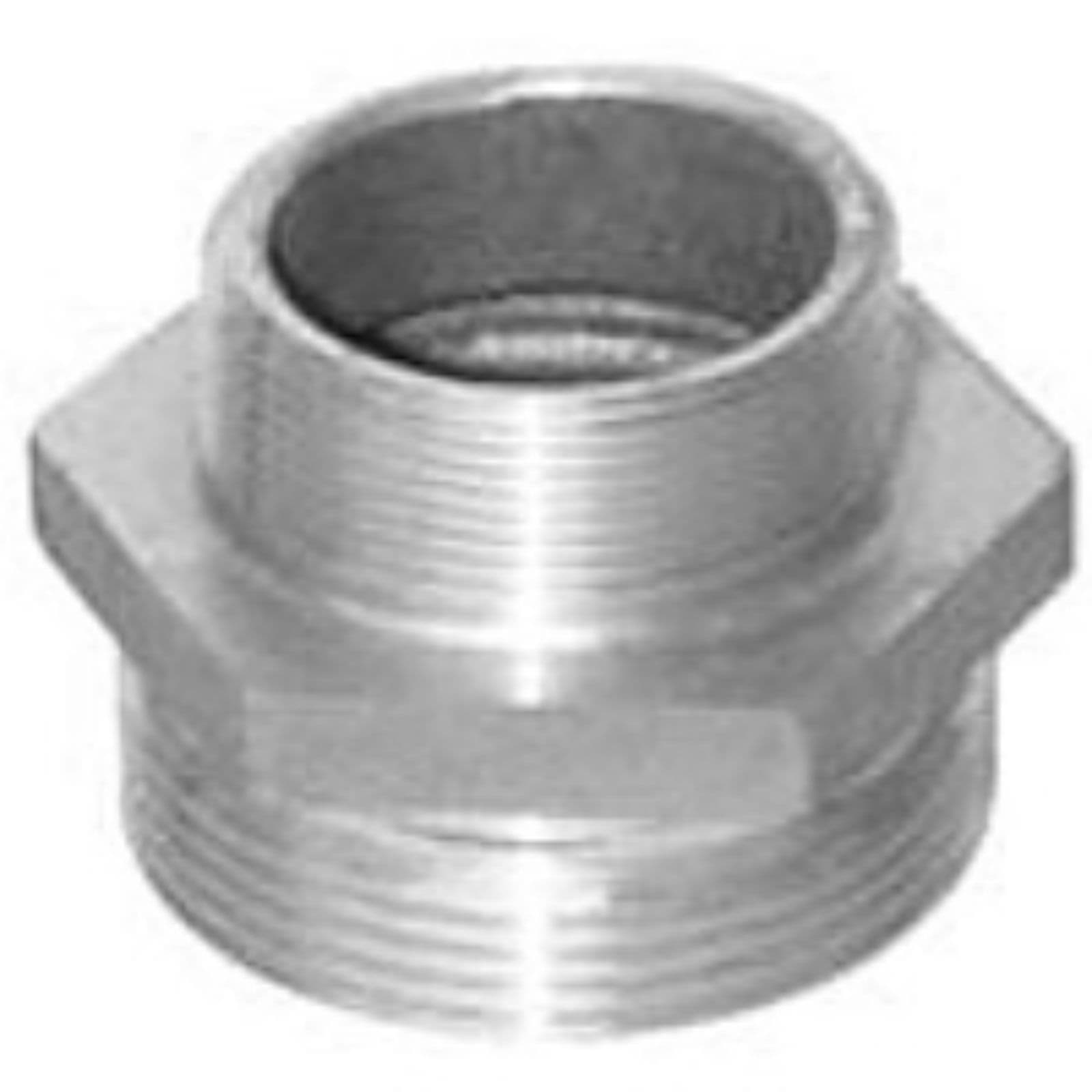 Double Male Hex Nipple Brass